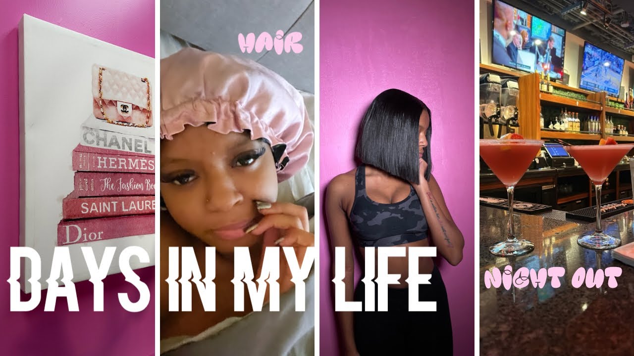 VLOG *random days in my life,hair,night out ,cleaning ,etc - YouTube