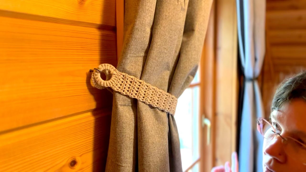 Crochet curtain bands for beginners - YouTube