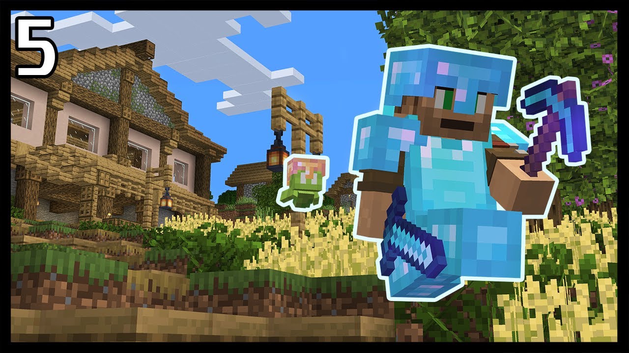 Full Diamond Gear + XP Grinder! | Let's Play S3: Ep 5 - YouTube