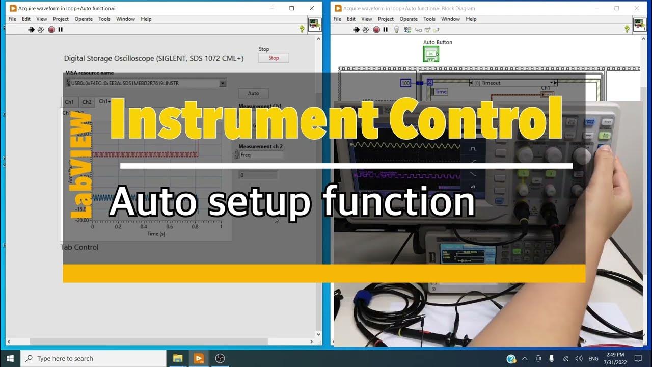 LabVIEW for Instrument control #EP3 Auto setup function (Siglent SDS ...