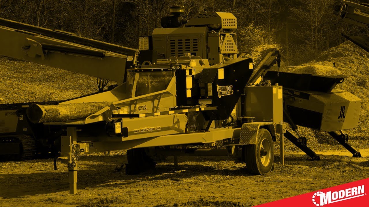 Bandit 1425 Beast® Horizontal Grinder | Modern Equipment & Supply - YouTube