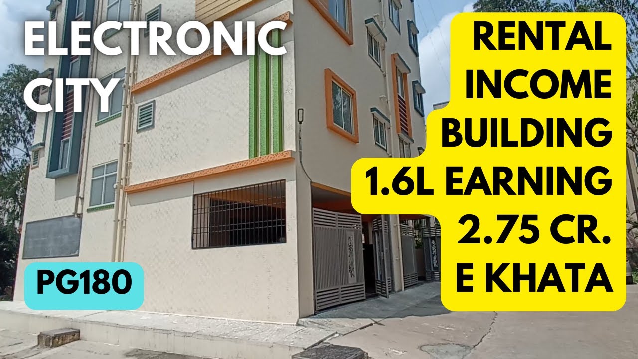 Rental Income Building in Electronic City 1.6L Rent Earning Investment ...