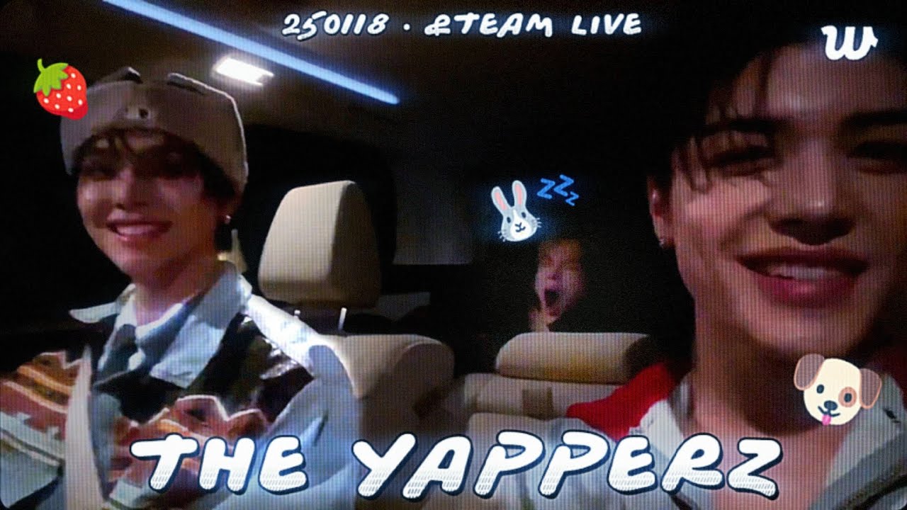 the yapperz🥸🥸 (aka shoppingz) in the car | 250118 &team wv live - YouTube