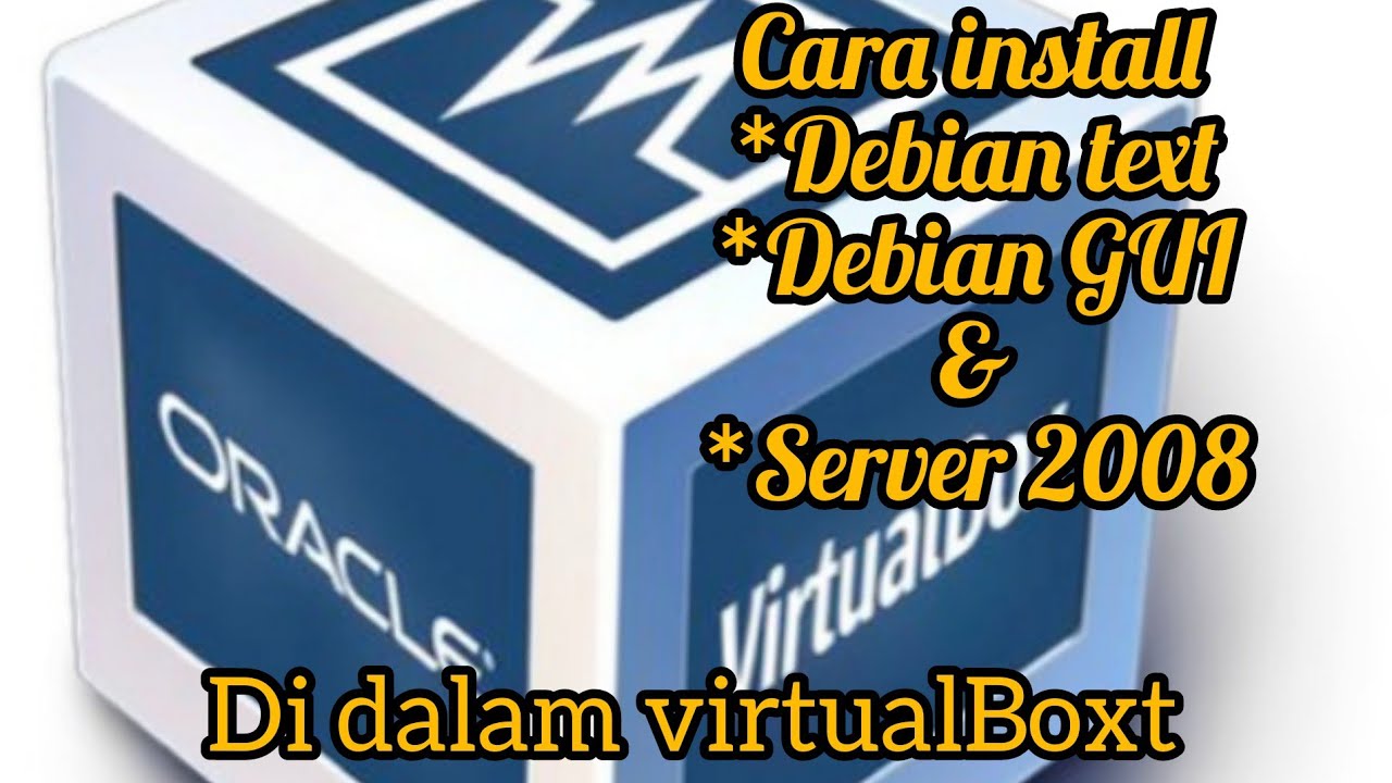 Cara install Debian text, Debian GUI & Server 2008 - YouTube