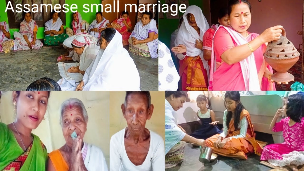 Assamese traditional small marriage /Tuloni biya/Assam traditional ...
