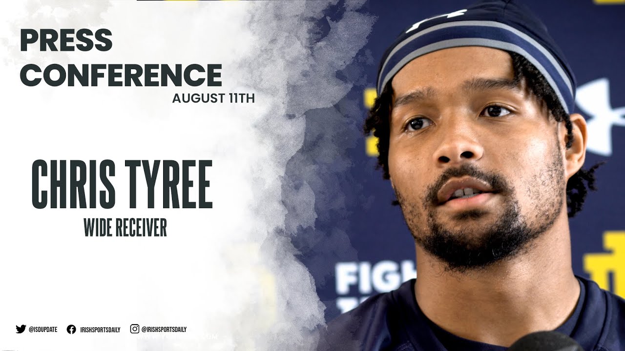 Chris Tyree on Notre Dame WR Room, Using Speed, Houston Training ...