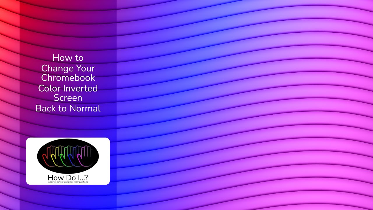 How Do I Fix High Contrast Screen? - YouTube