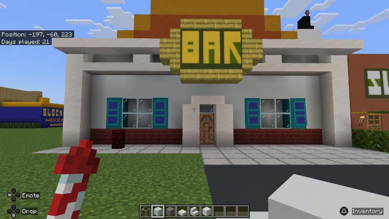 Building a drunken clam! Minecraft creative city part 72 - YouTube