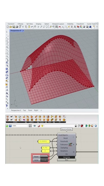 Rhino Grasshopper Tutorial (Kangaroo) #shorts - YouTube