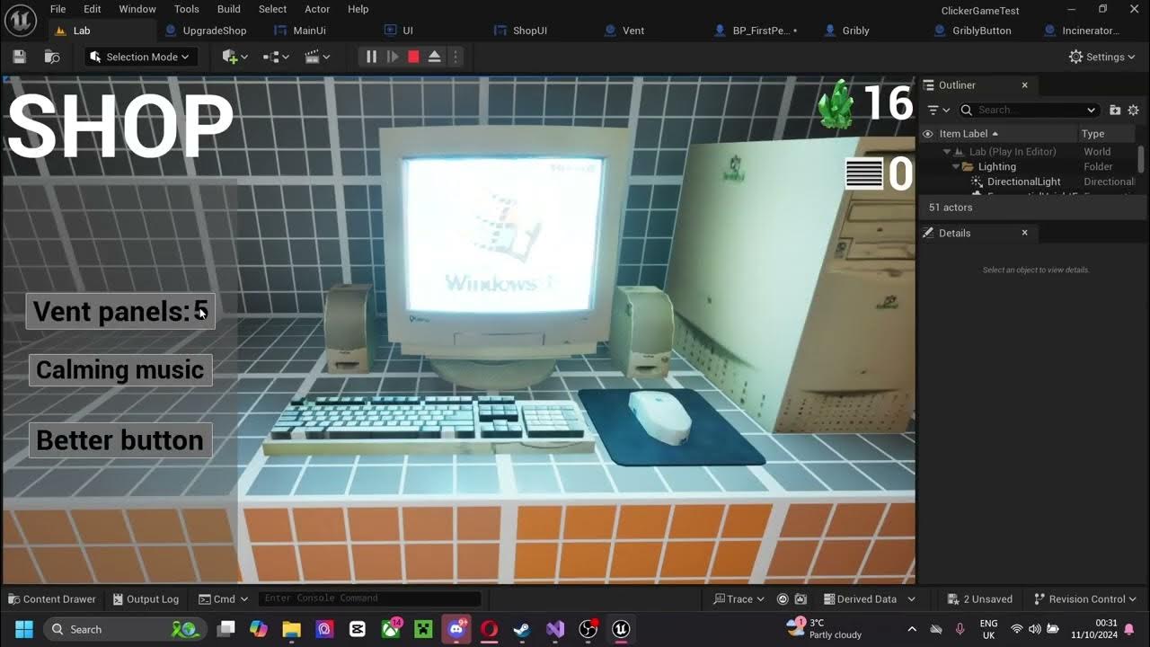 Cartoony clicker game devlog. Gribly Processing! - YouTube