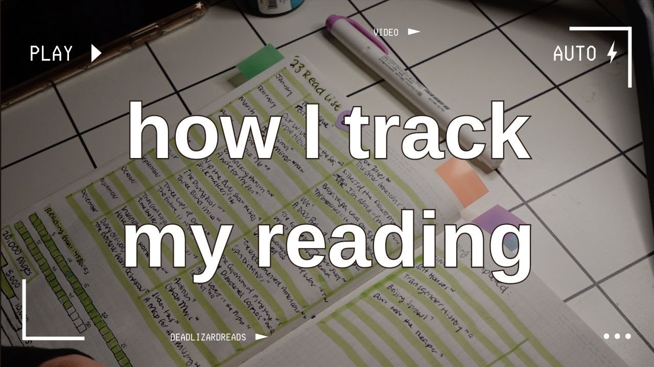 how i track my reading - YouTube