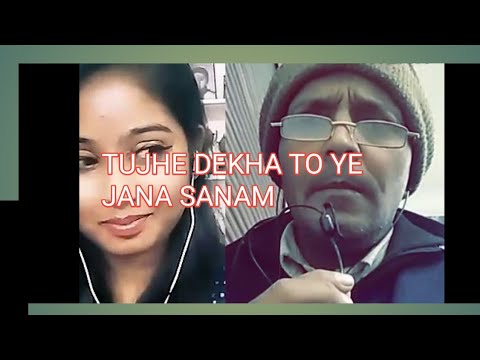 TUJHE DEKHA TO YE JANA SANAM|OLD SONGS KUMAR SANU AND ALKA YAGNIK ...