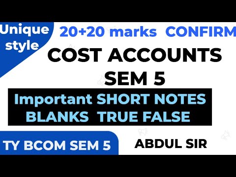 2024 march University paper solution Tybcom sem5 Cost ACCOUNTS EXAM ...