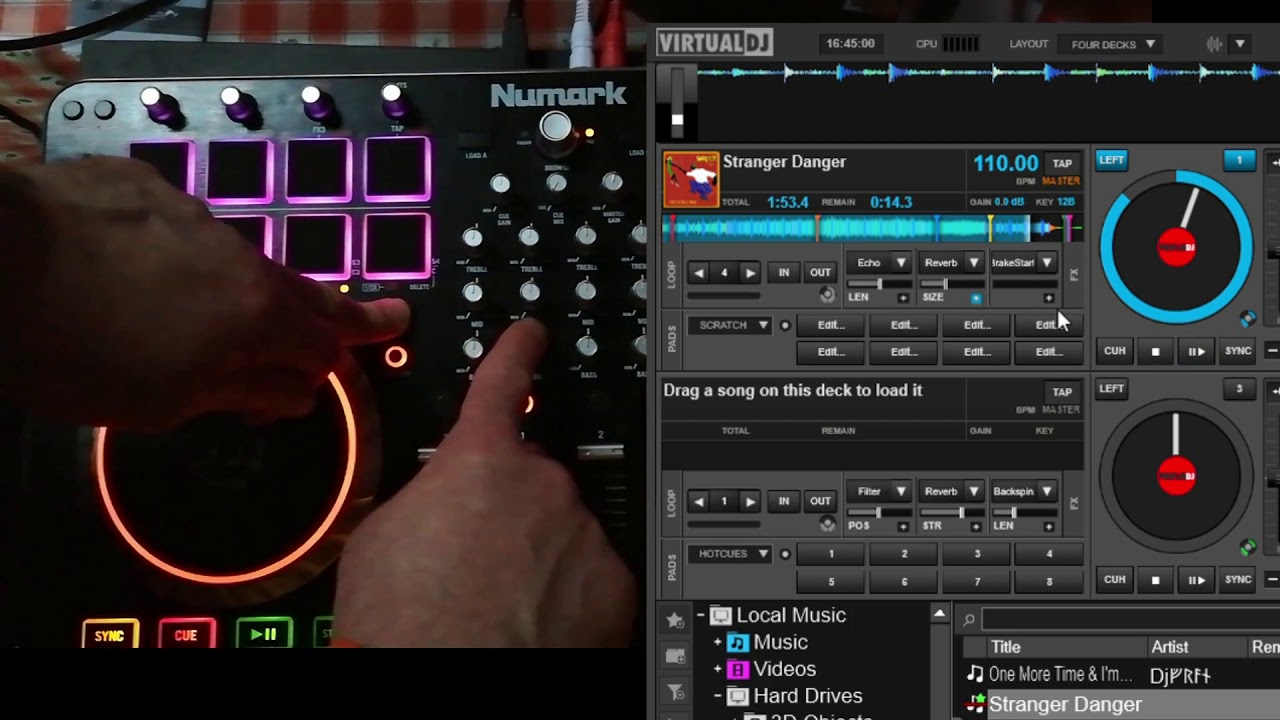 Numark Mixtrack Quad mapping inspired on Pioneer (3/4) - YouTube