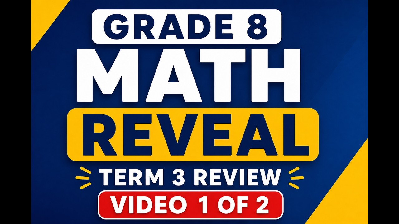 Grade 08 - ALL TERM 3 (Part 1 of 2) - YouTube