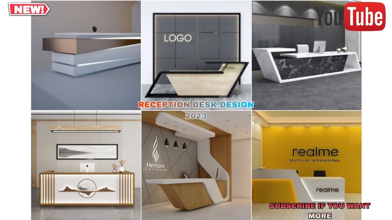 100 best unique office reception counter desk design 2023 || morden ...