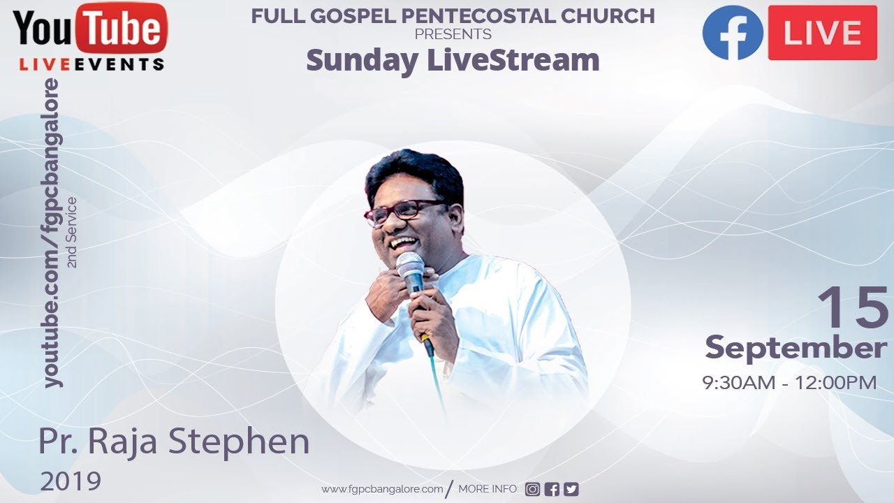 FGPC Bangalore | “இளைப்பாறுதல்” Part 2, Pr. Raja Stephen 22 September ...