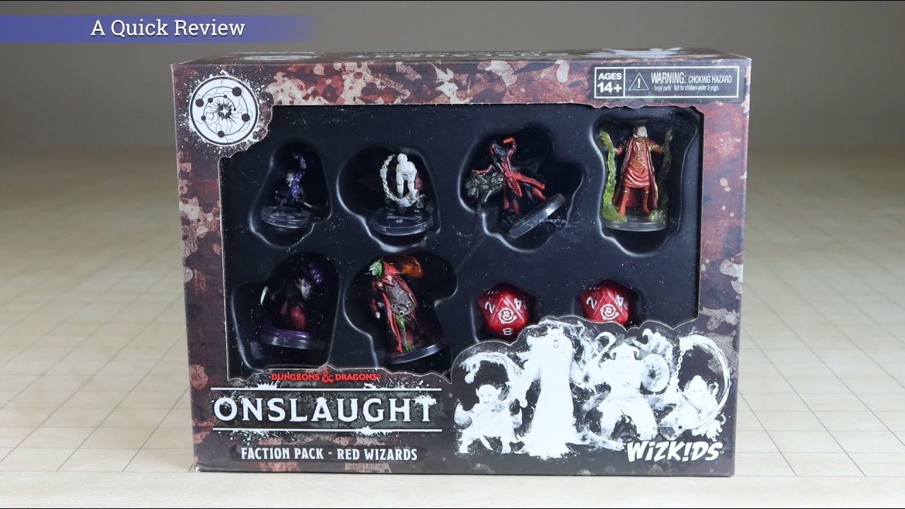 D&D Onslaught, Red Wizards Faction Pack, Pre-Painted Miniatures, A ...