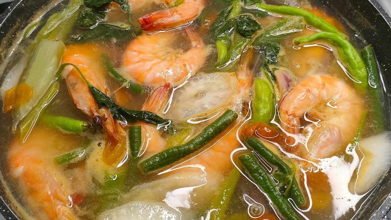 Sinigang na Hipon Recipe with Gulay! #sinigang #hipon #shrimp - YouTube
