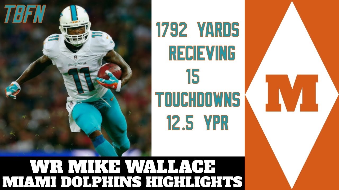 WR Mike Wallace Miami Dolphins Highlights!!! - YouTube