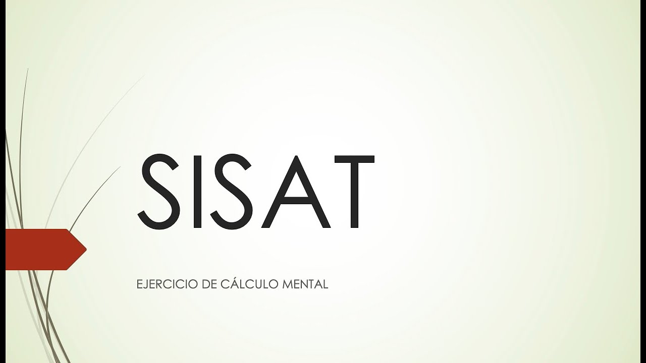 PRUEBA SISAT CÁLCULO MENTAL 5TO GRADO - YouTube
