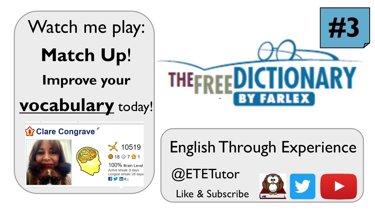 Watch me play Match Up! #3 Improve your English vocabulary today ...