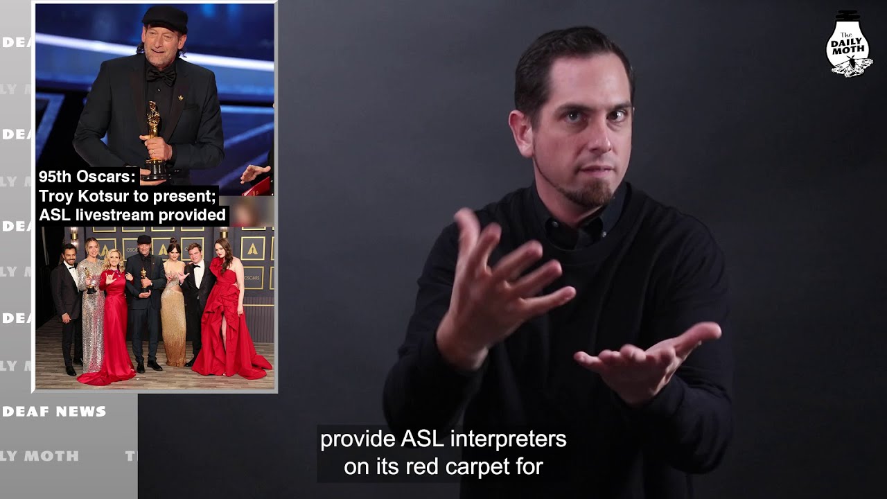95th Oscars: Troy Kotsur to present; ASL livestream provided - YouTube