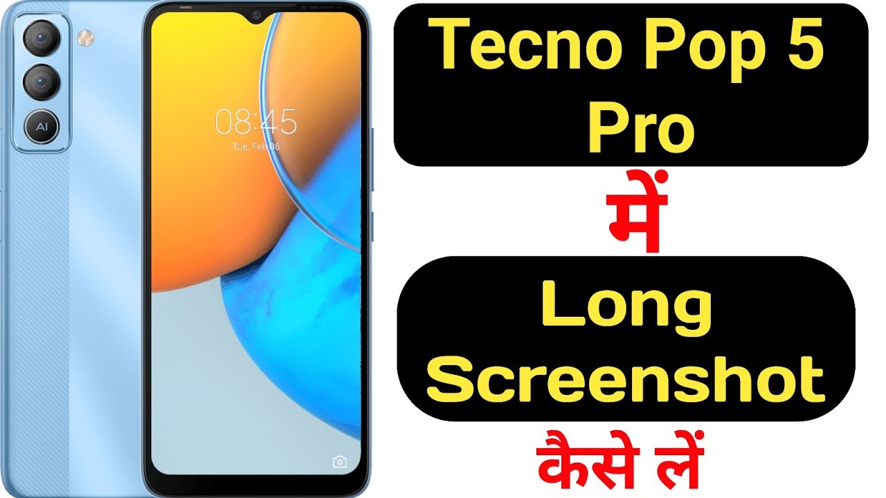 How to take long screenshot on Tecno Pop 5 Pro || Tecno Pop 5 Pro me ...