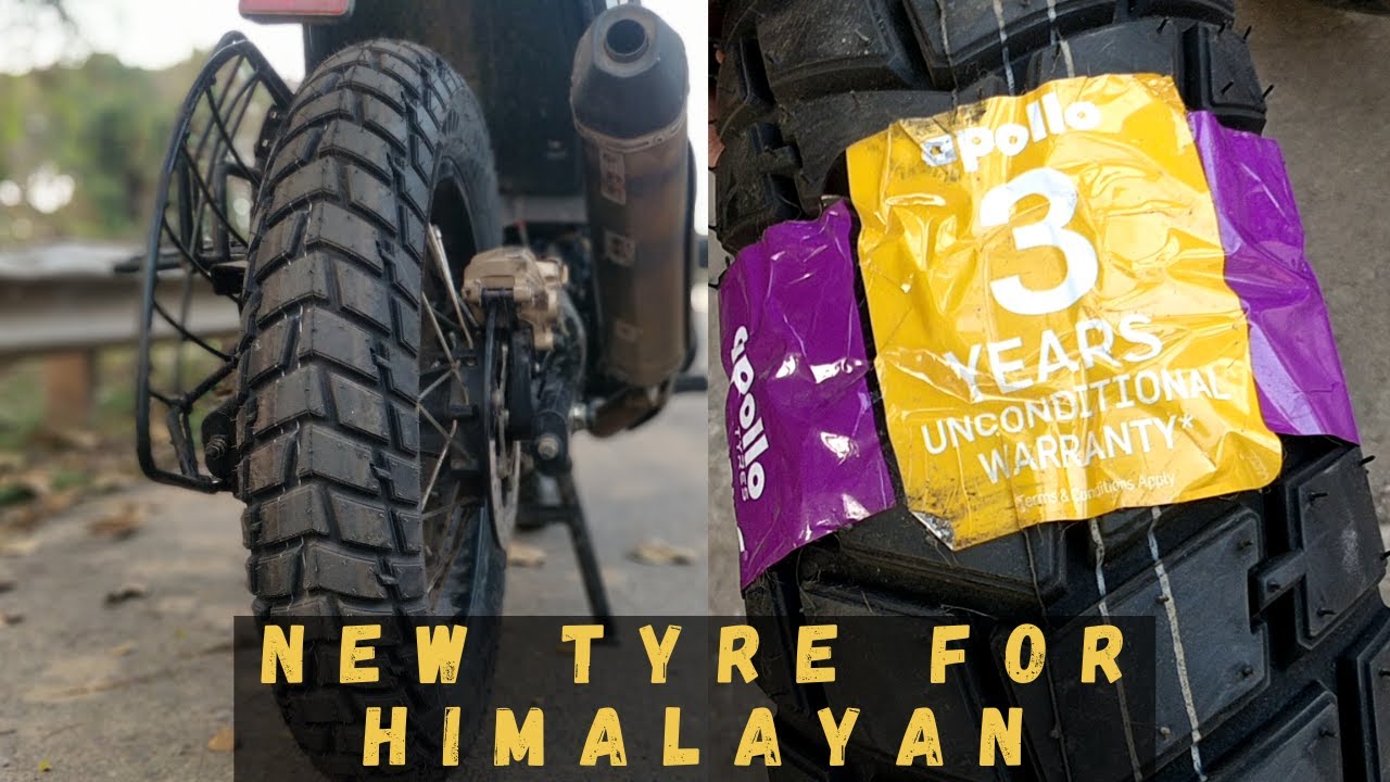 New tyre for Royalenfield Himalayan | How to claim bike tyre warranty ...