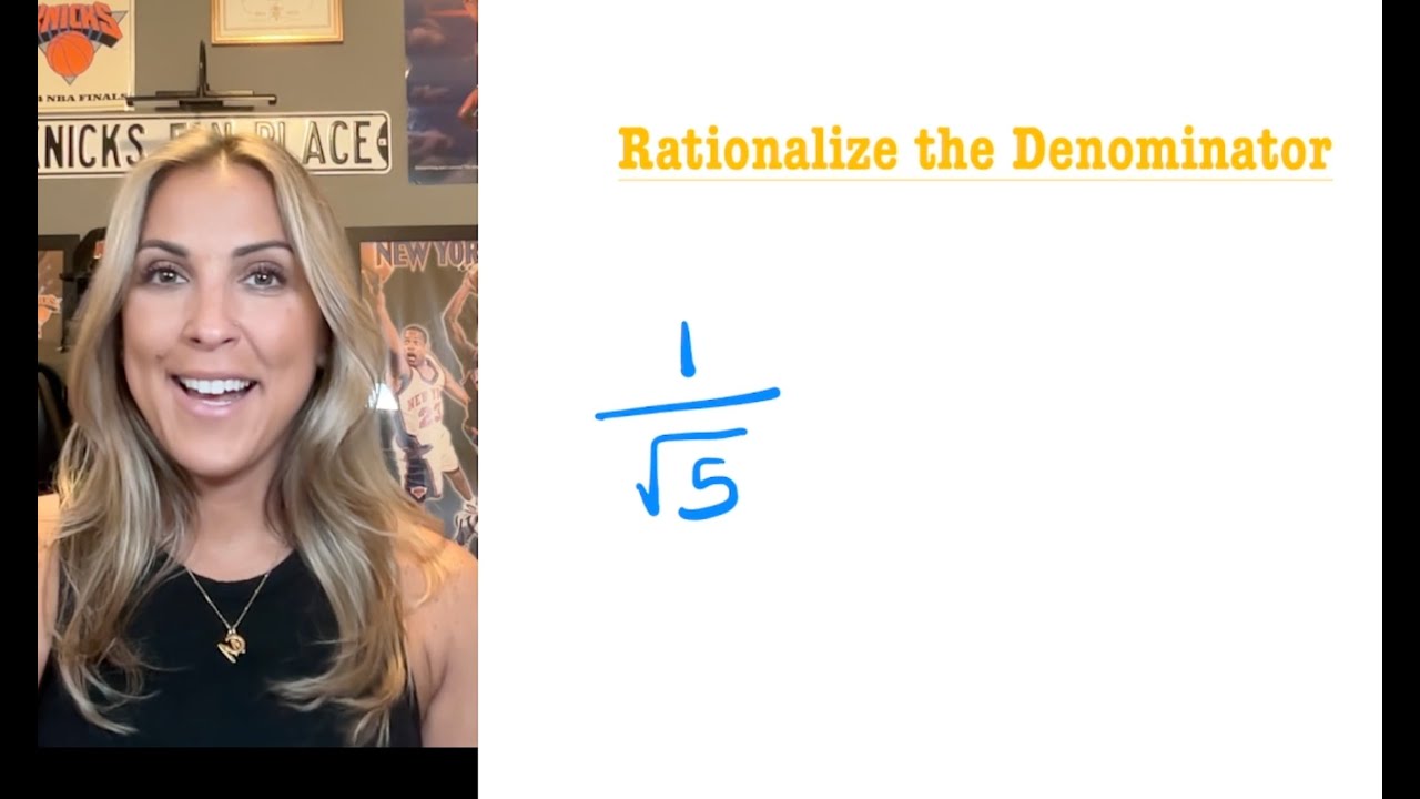 Rationalize the Denominator (Monomial) - YouTube