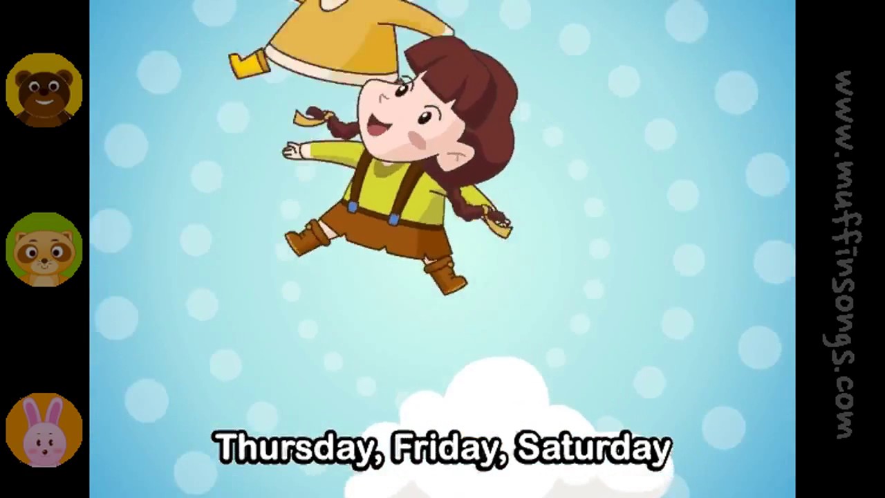 Muffin Songs Day of the week nursery rhymes & children songs with ...