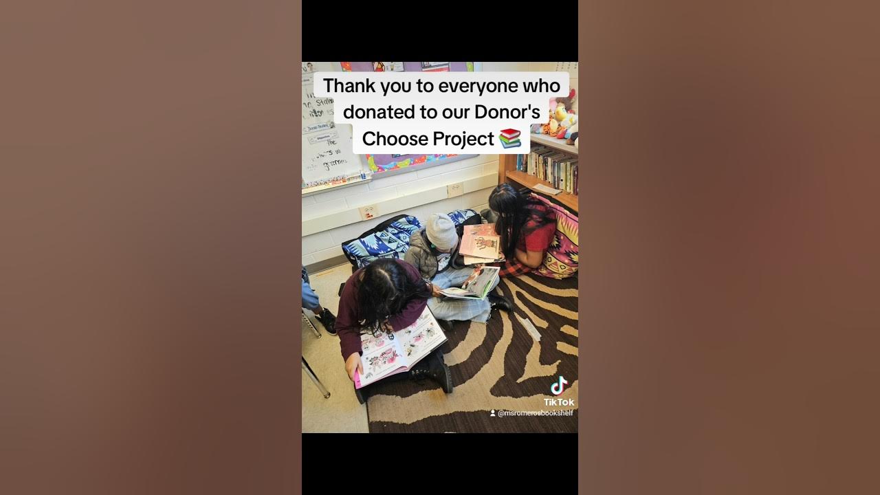 Thank you to everyone who donated to our Donors Choose Project 📚 # ...