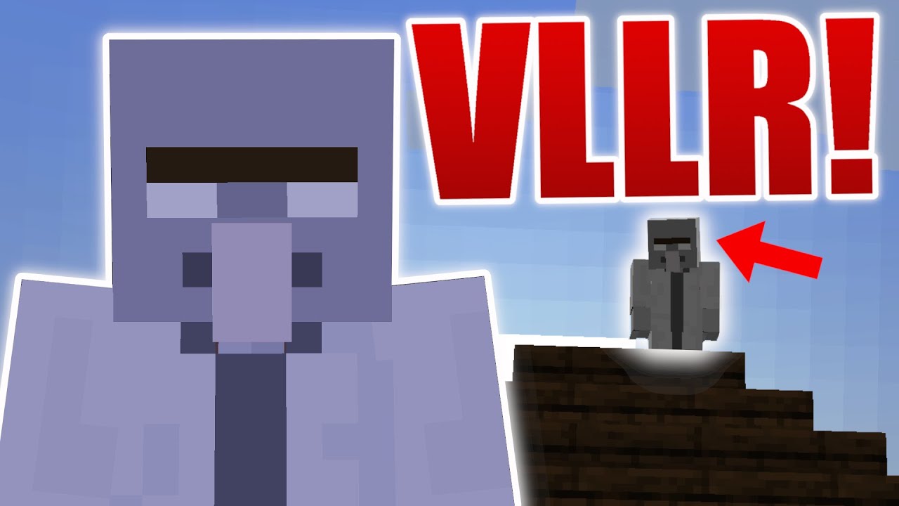 VLLR (WHITE VILLAGER) auf MINECRAFT SERVER getroffen! - YouTube