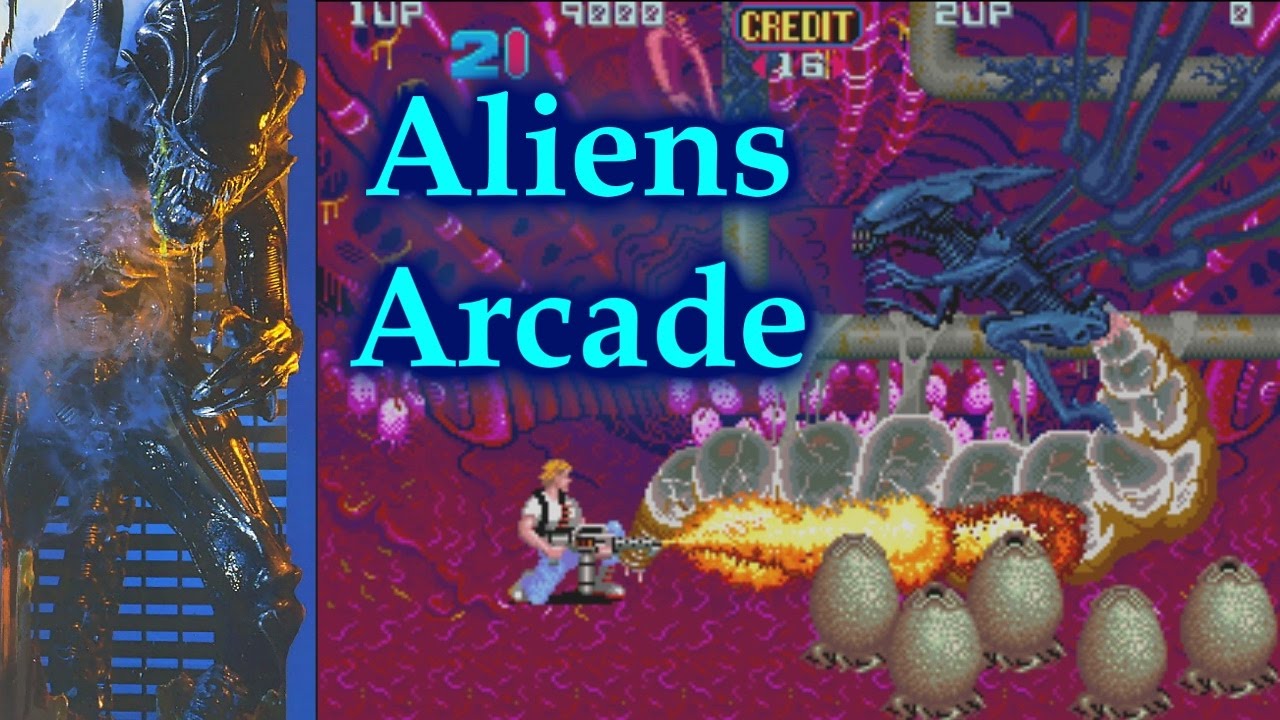 Aliens Arcade Game Playthrough - YouTube