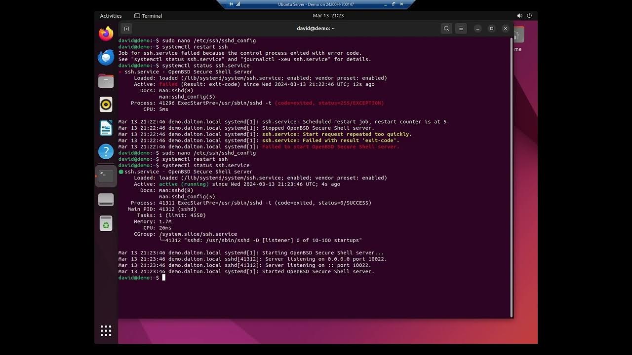 Securing the OpenSSH daemon on Ubuntu - YouTube