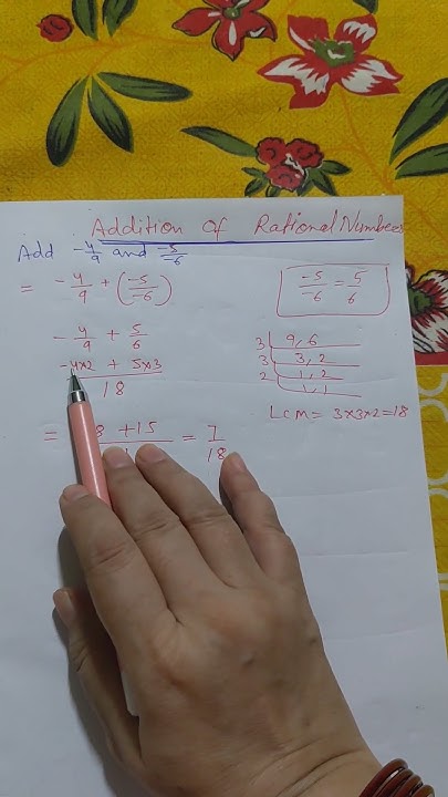 Addition of Rational Numbers. # rational numbers,#maths ,#addition ...