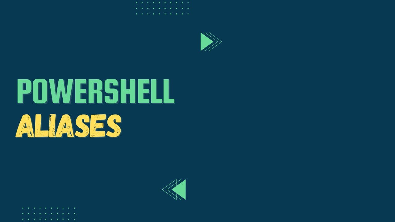 Powershell Aliases Powershellscripting Powershell Powershelltraining 6518