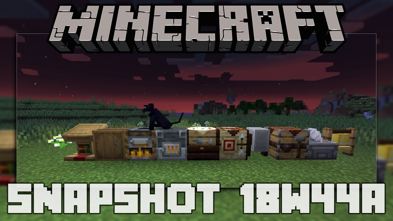 Minecraft 1.14 Snapshot 18W44A - YouTube