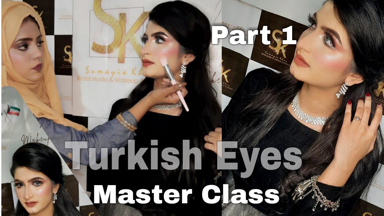 Bridal Base with Turkish eyelook ,Part 1,SRK makeup Master Class - YouTube