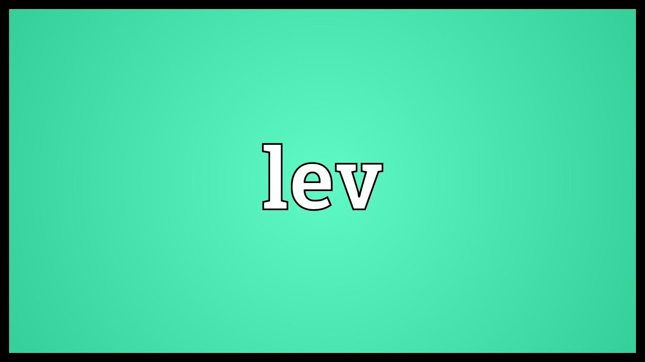 Lev Meaning - YouTube