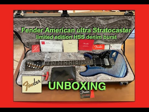 Unboxing Fender limited edition American Ultra Stratocaster HSS in ...