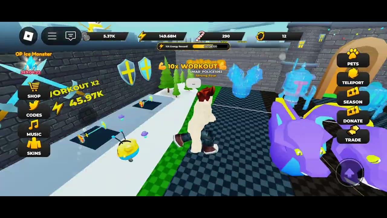 STRONGMAN SIMULATOR IN THIS VIDEO I GOT OP PETS AND ENERGY - YouTube