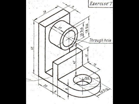 ||ISOMETRIC DRAWING-EXERCISE 04 || AUTOCAD Video by Dr.Y.N.V.SAI RAM ...