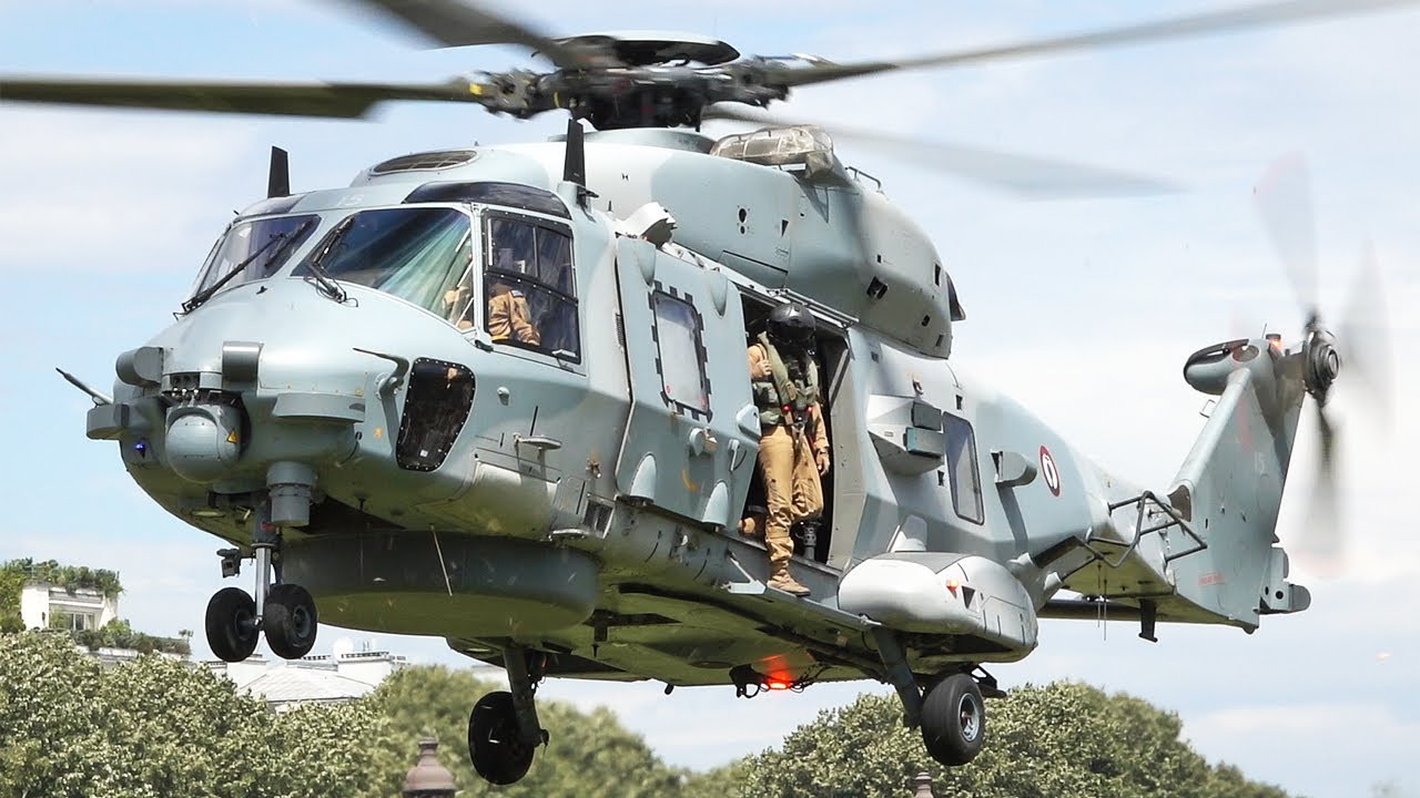 Impressive Airbus Helicopters NH90 (NH Industrie) anti submarine French ...