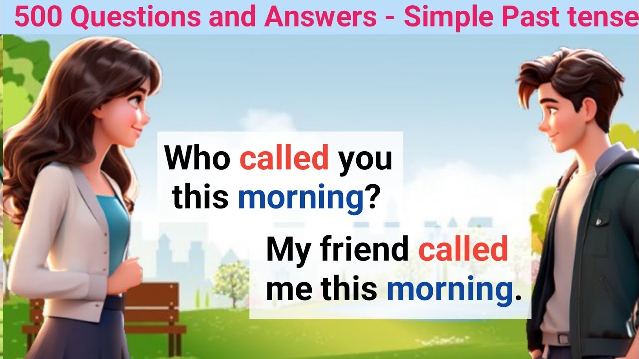 English Speaking Practice | Questions and Answers - Simple Past Tense ...