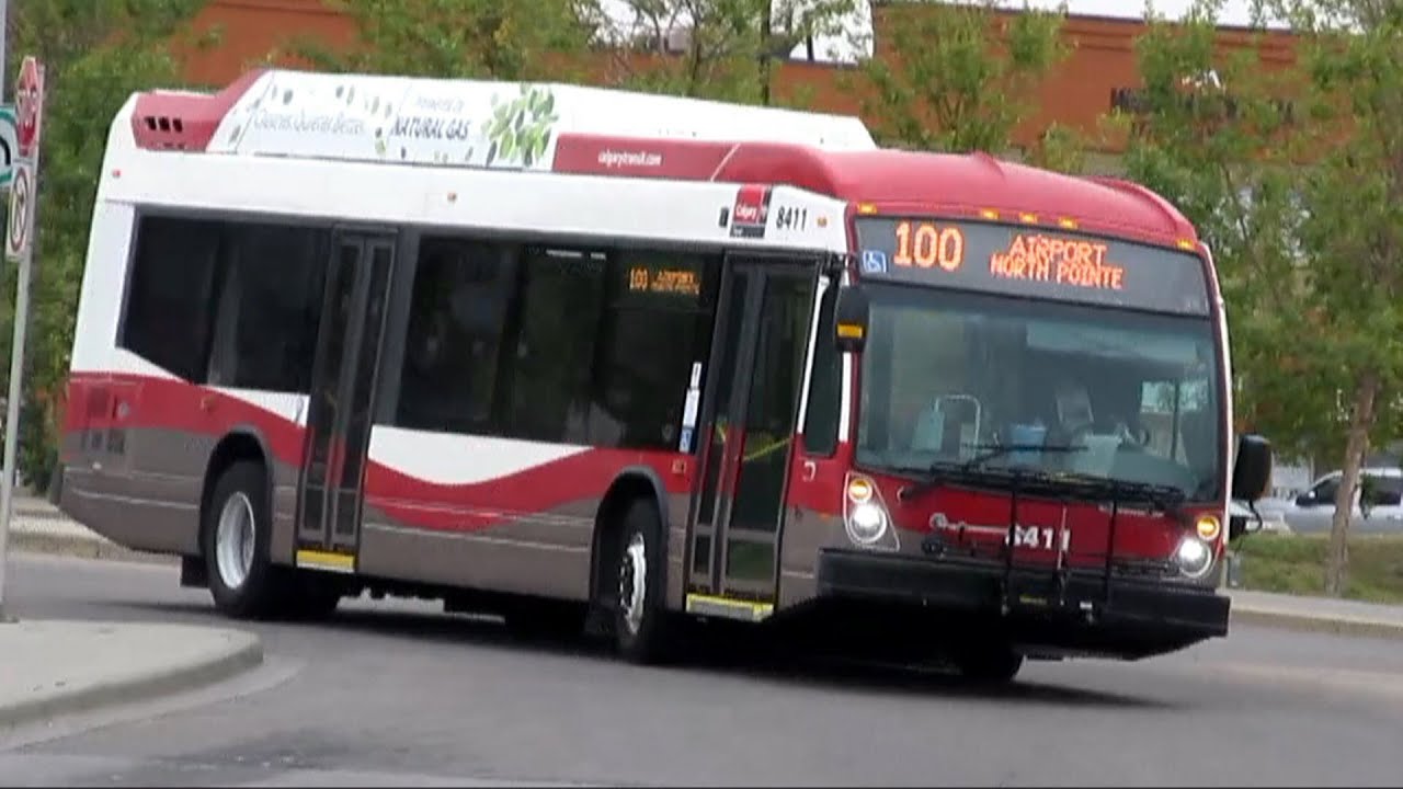Calgary Transit 2019 NovaBus LFS CNG - 8411 - YouTube