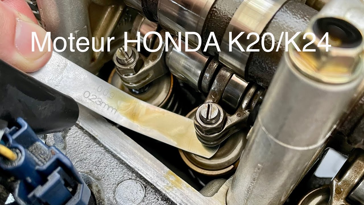 Réglage Jeux aux soupapes moteur honda k20/k24 - YouTube
