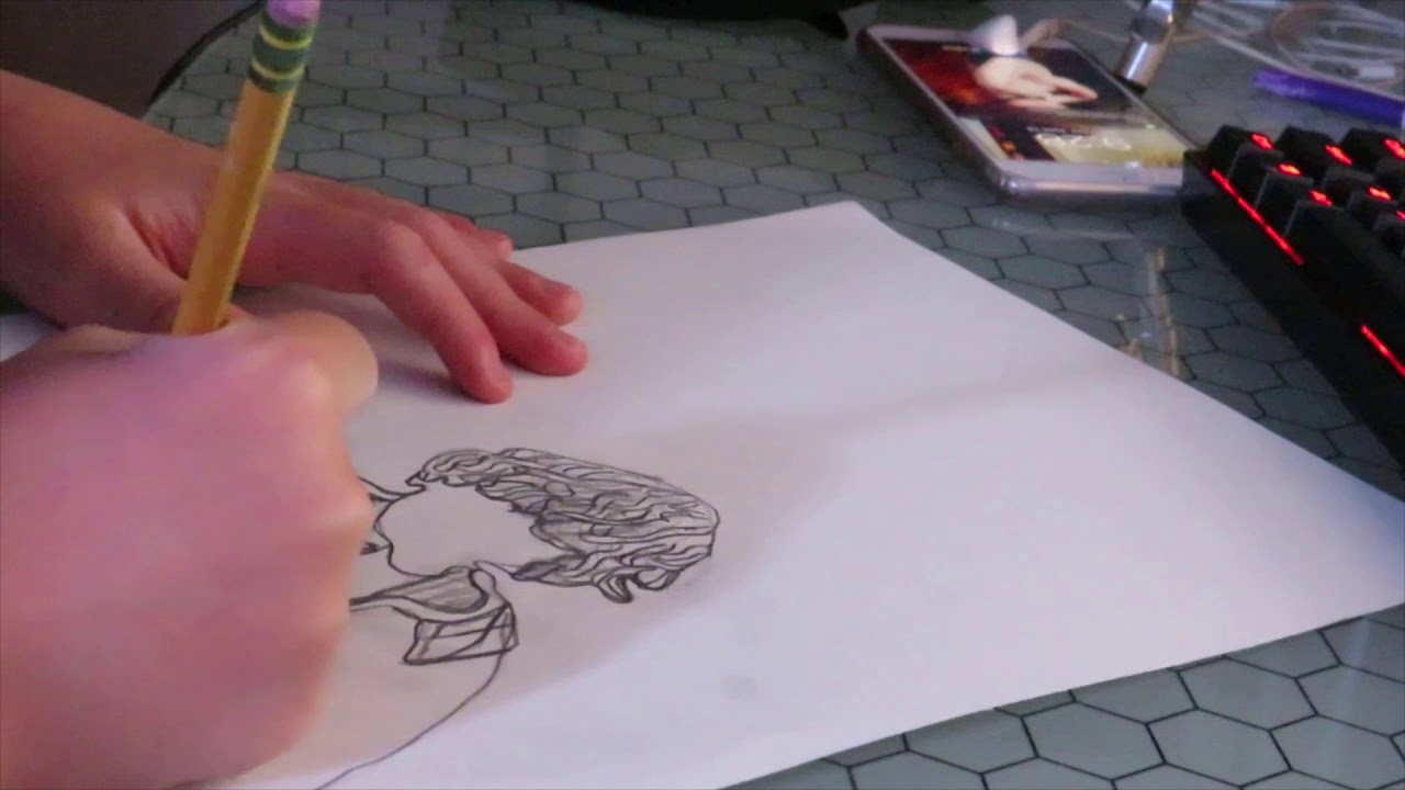 1st day drawing challenge - YouTube