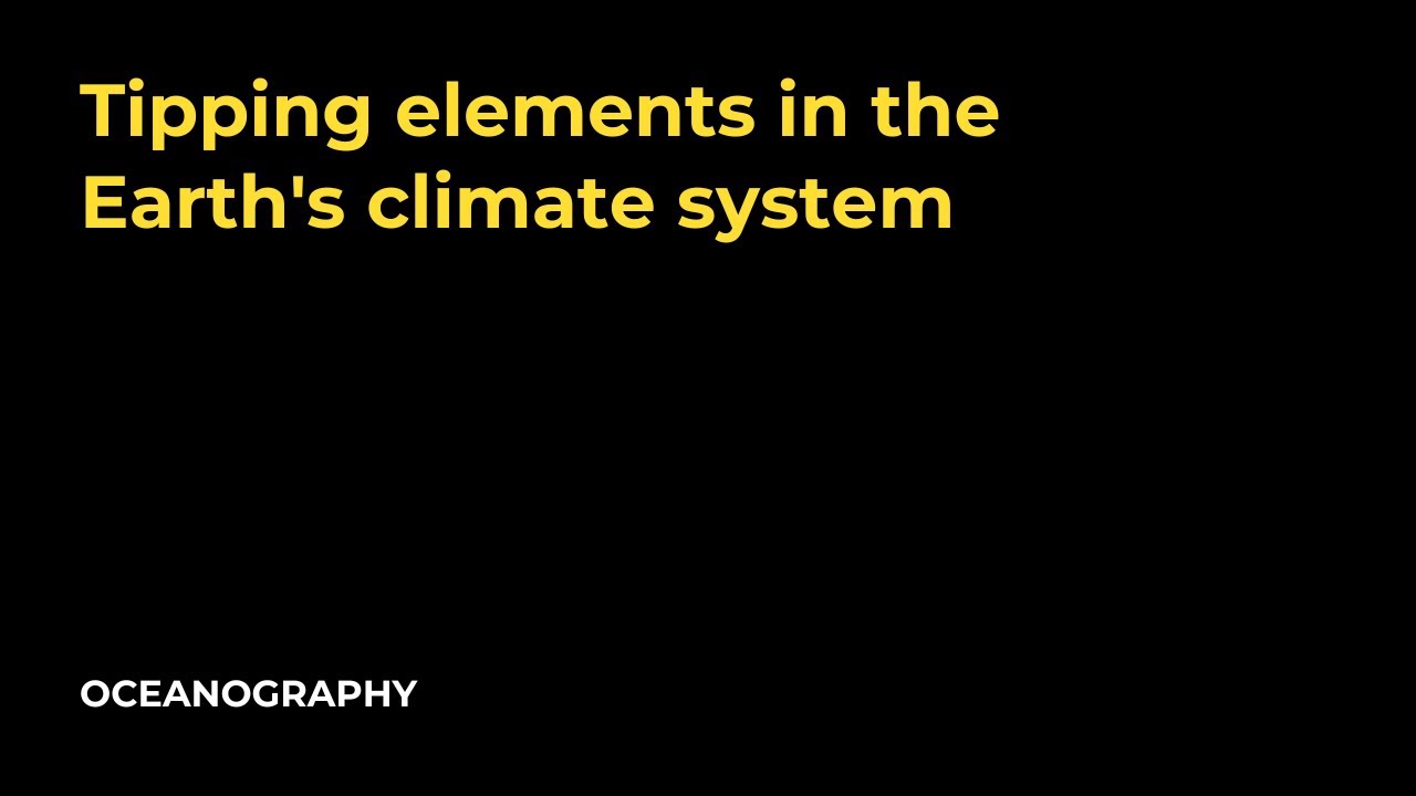 Tipping elements in the Earth's climate system - YouTube