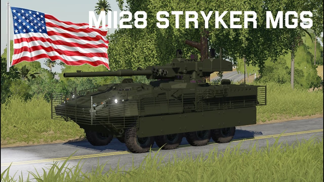 American Army vehicles M1128 Stryker MGS - YouTube